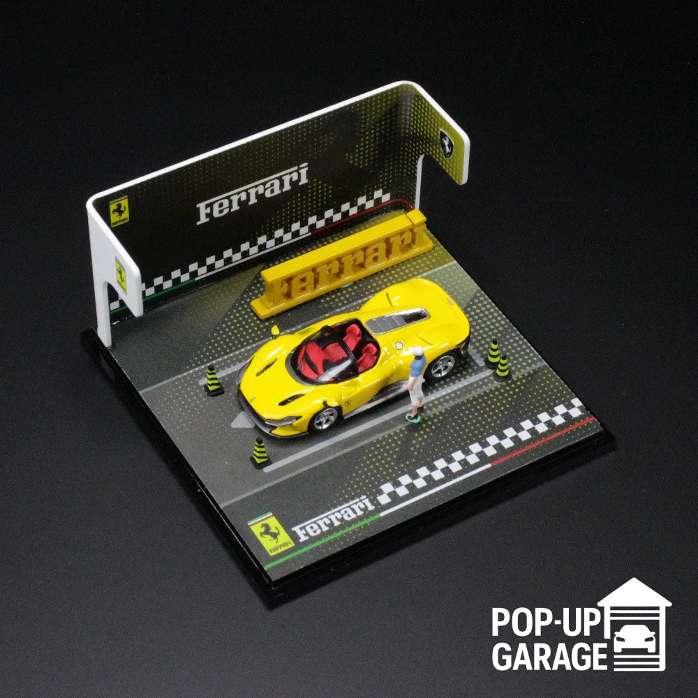 Ferrari Desk Garage Modena Yellow | 3D Printed Display Pods | Pop-Up ...