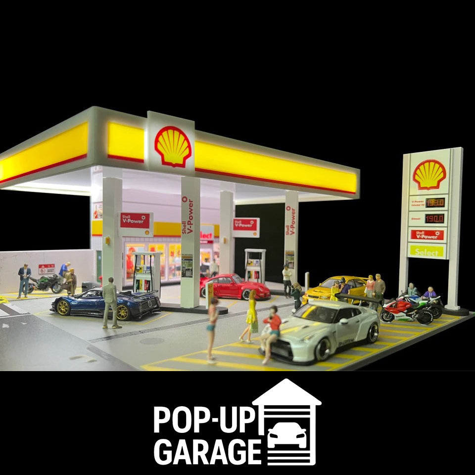 Shell Station Detailed Street Scene | 3D Display Pods | Pop-Up Garage ...