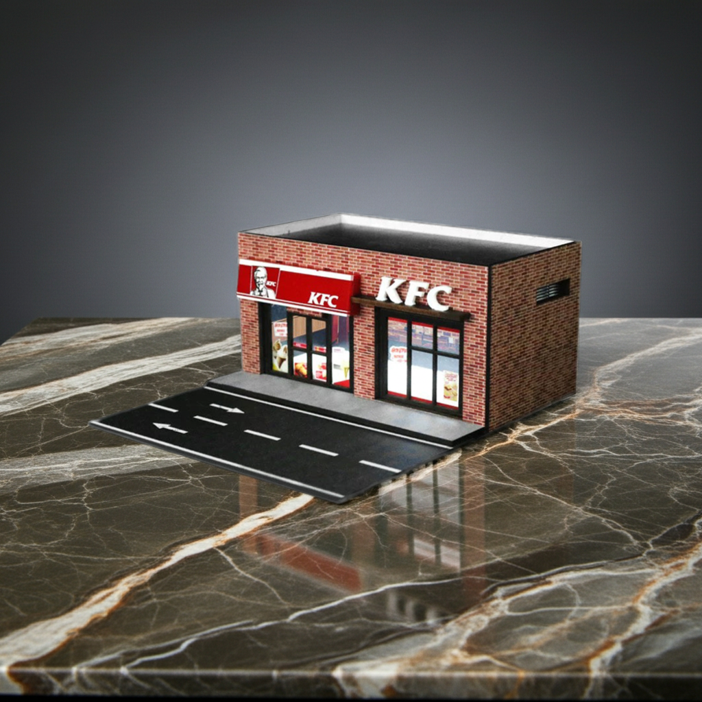KFC Street Scene | 3D Display Pods | Pop-Up Garage – Pop-Up Garage Store